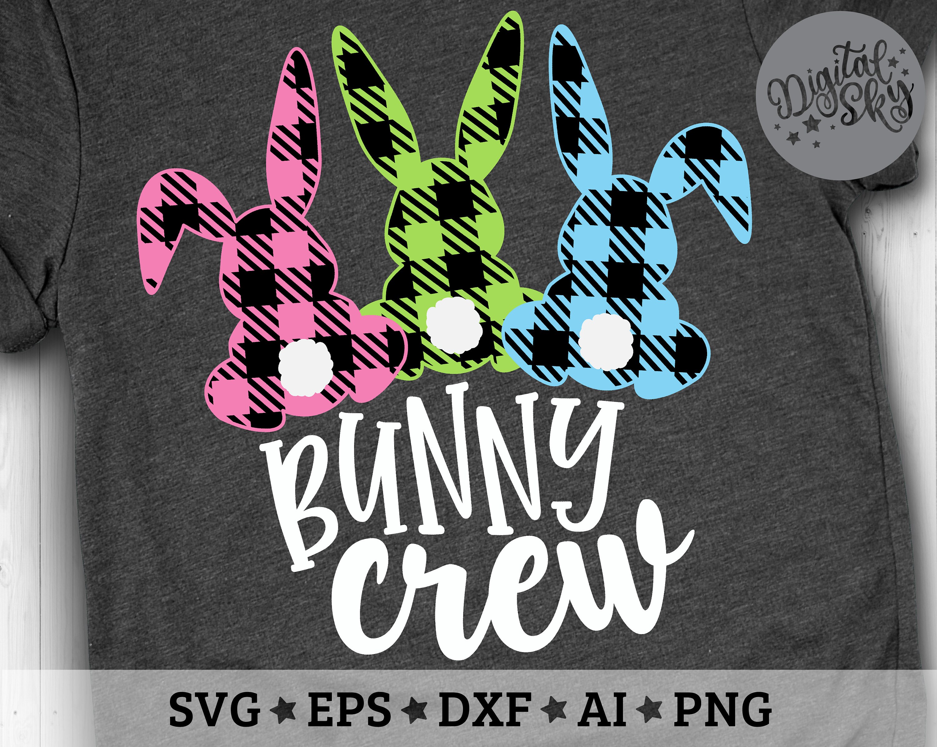 Bunny Crew Svg Three Bunnies Svg Easter Rabbit Svg Easter - Etsy
