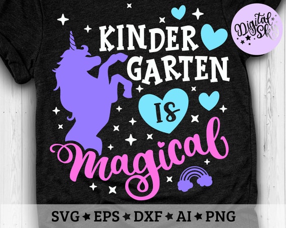 Kindergarten is Magical Svg Kindergarten Unicorn Svg Unicorn | Etsy