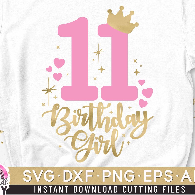 11th Birthday Svg - Etsy