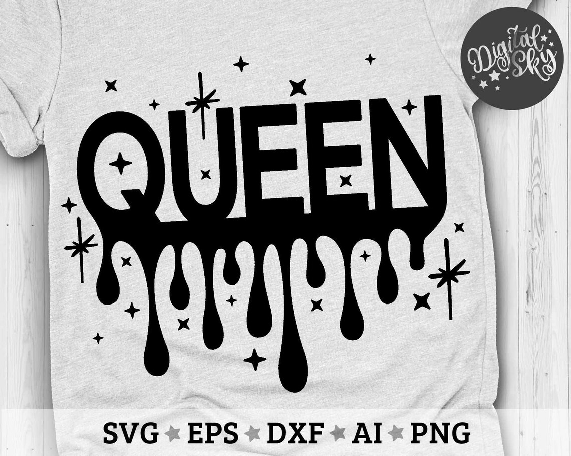 Queen Svg Birthday Queen Svg Trending Drip Svg Cut File | Etsy