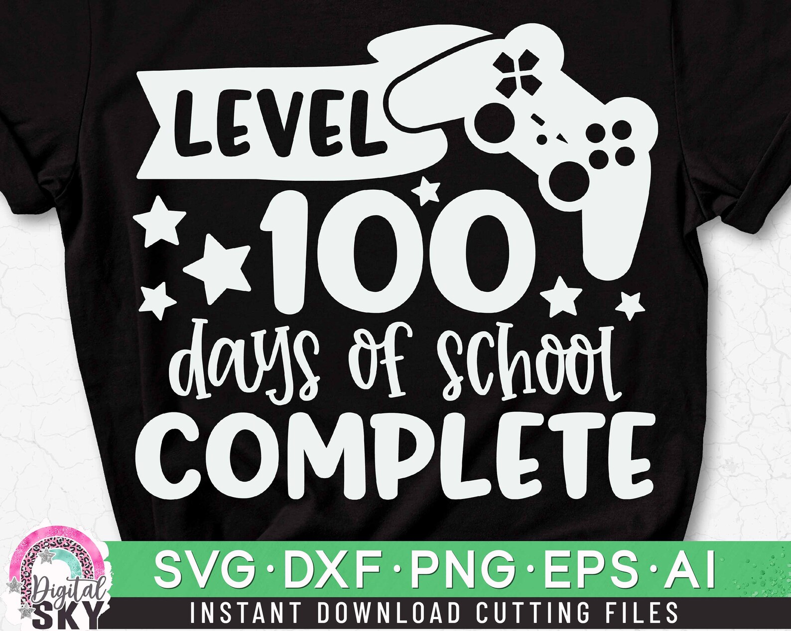 Level 100 Days of School Complete Svg Gaming 100 Days Svg - Etsy