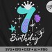 Mermaid 7th Birthday Svg, Seven Mermaid Number Svg - Etsy
