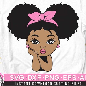 Bandana Girl Svg, Peekaboo Girl Svg, Afro Puff Svg, Summer Girl Svg ...