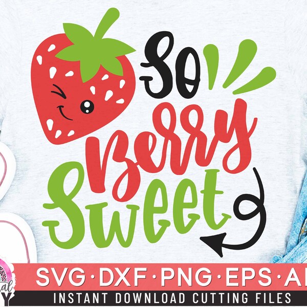 Berry Sweet Girl Svg - Etsy