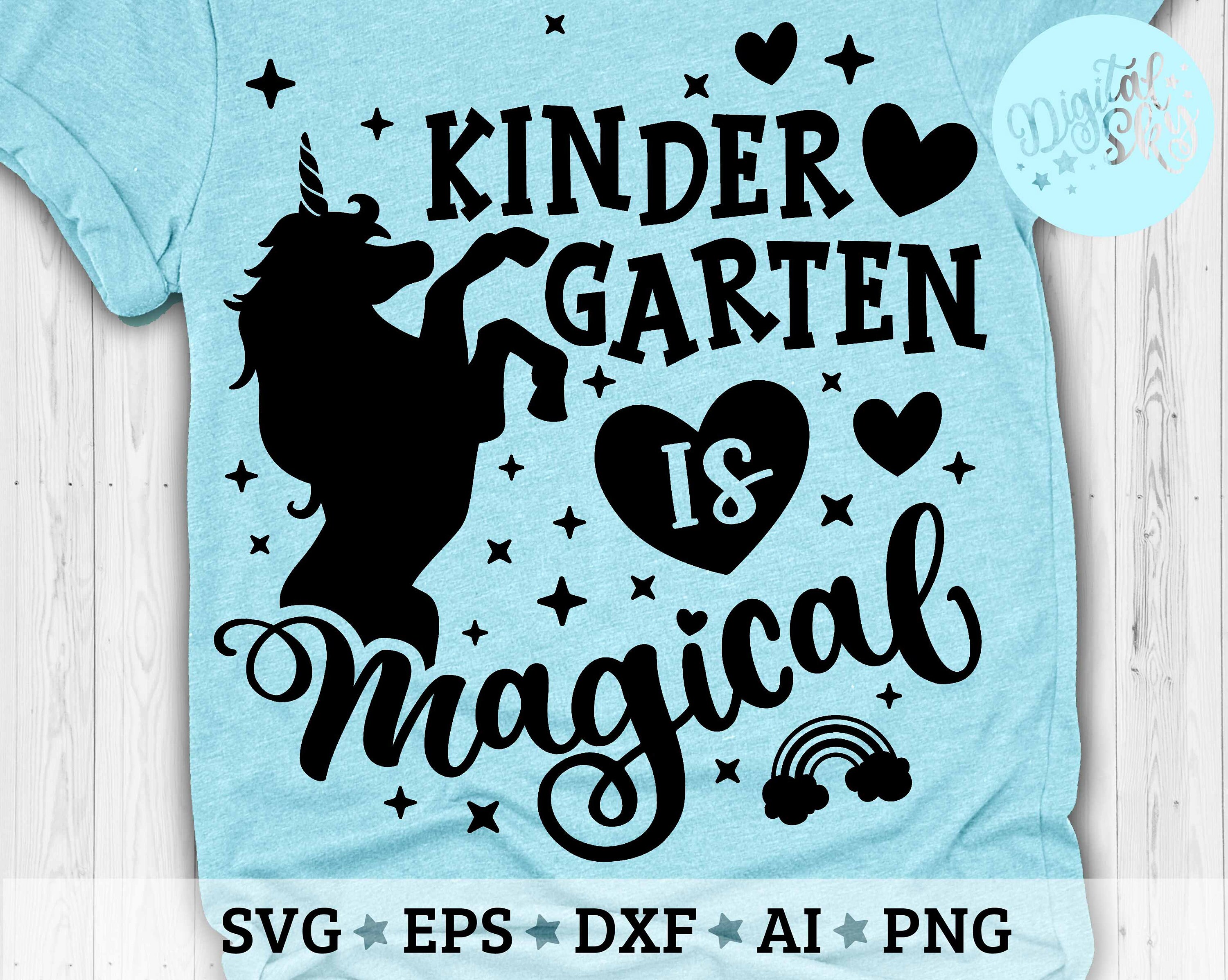 Kindergarten is Magical Svg Kindergarten Unicorn Svg Unicorn | Etsy