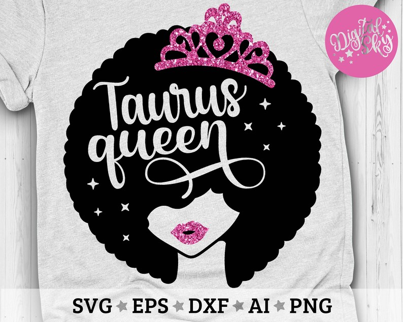 Taurus Queen Svg Birthday Queen Svg Black Women Svg Afro - Etsy