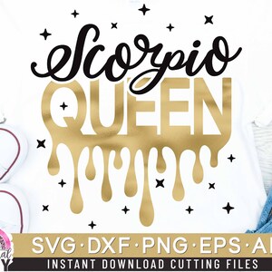 Scorpio Queen Svg, Birthday Queen Svg, Birthday Drip Svg, Cut File Svg ...
