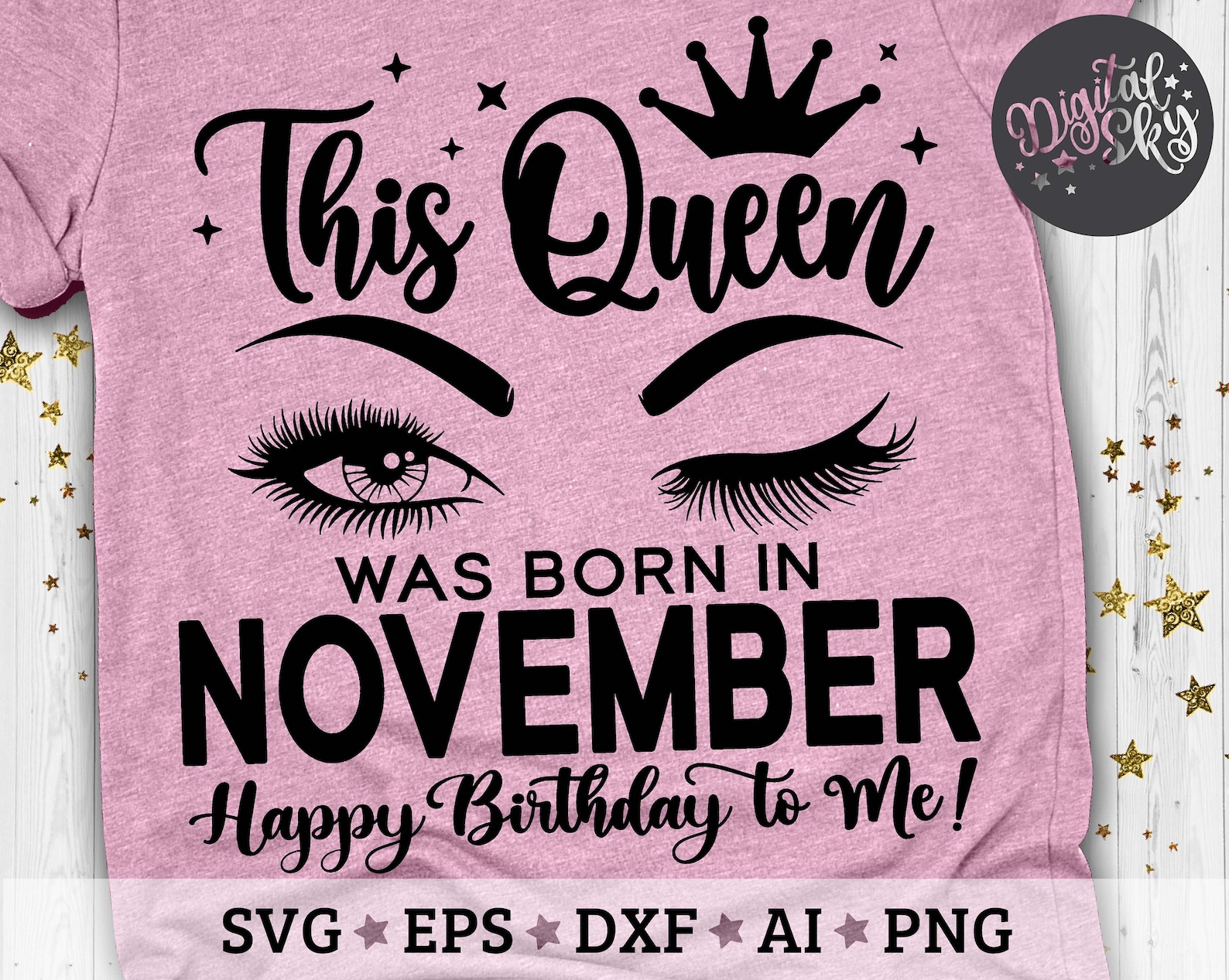 This Queen Was Born in November Svg November Queen SVG - Etsy UK