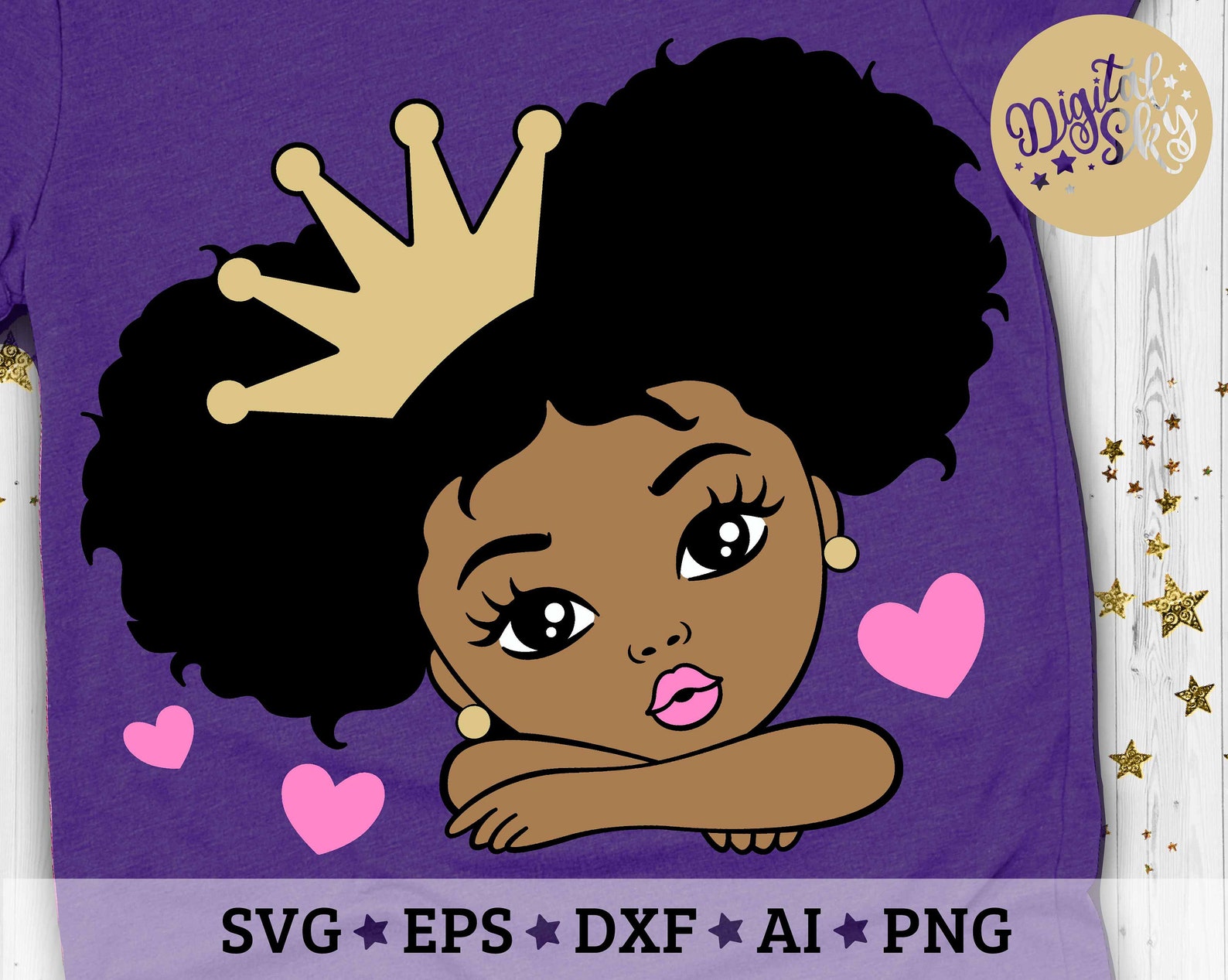 Afro Princess Svg Peekaboo Girl Svg Afro Puff Svg Afro - Etsy
