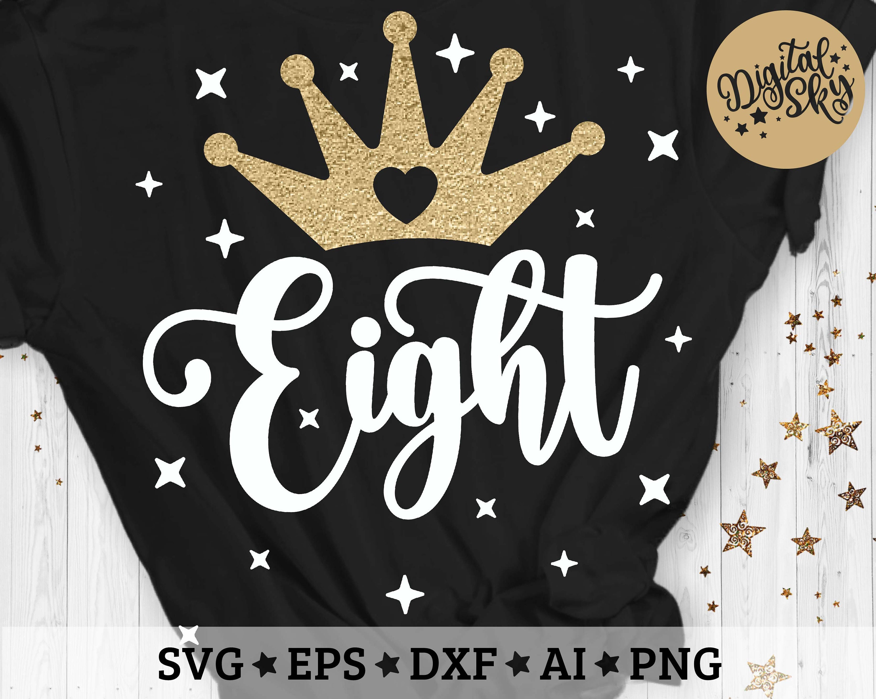 Eight Birthday Svg Eight Birthday Svg 8th Birthday Svg - Etsy