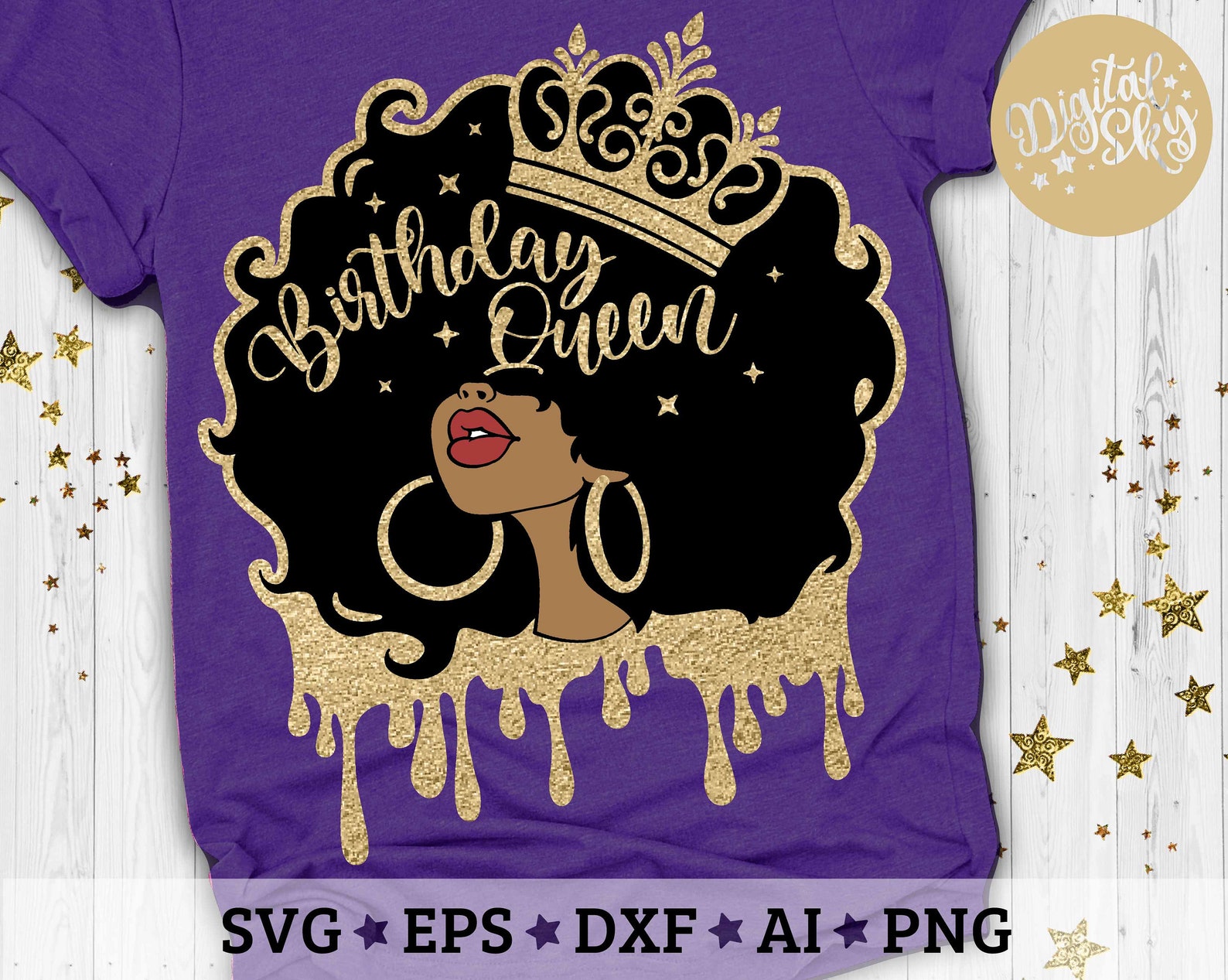 Birthday Queen Svg Afro Girl Svg Afro Queen Svg Birthday - Etsy Canada