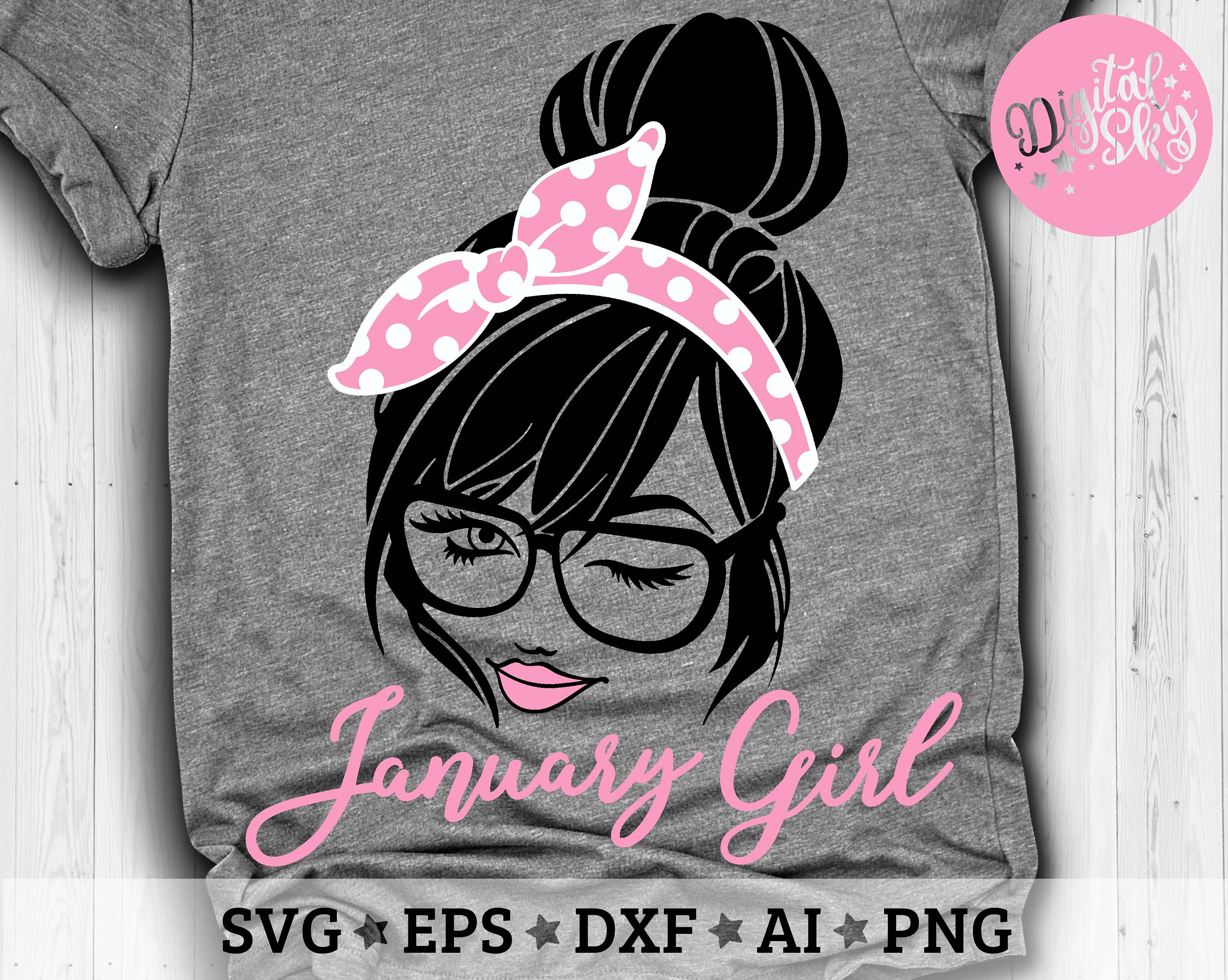 January Girl Svg January Birthday Svg Eye Lashes Girl Svg - Etsy