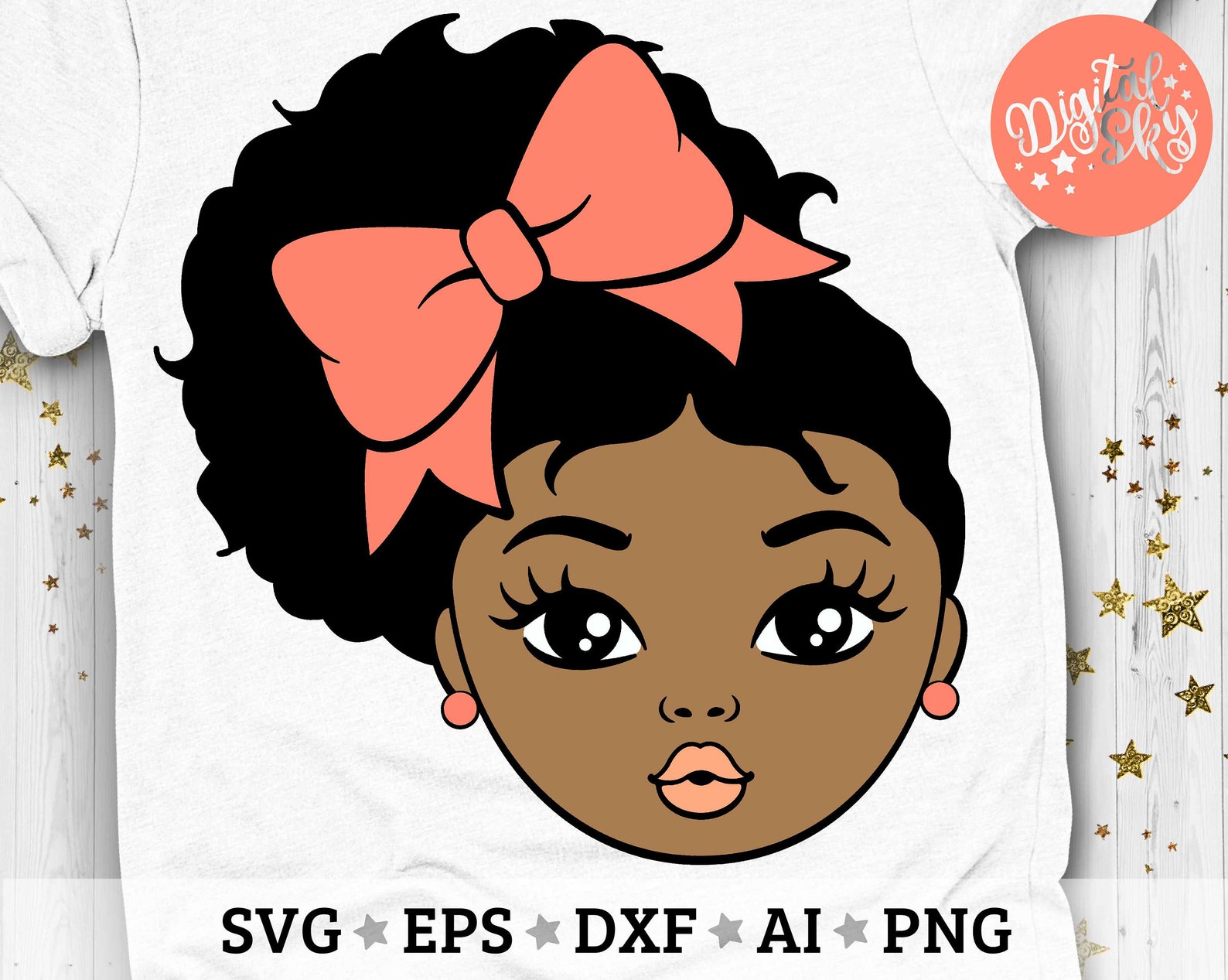 Afro Princess Svg Ribbon Girl Svg Peekaboo Girl Svg Afro - Etsy