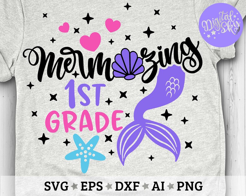 Mermazing First Grade Svg Mermaid School Svg Mermaid 1st - Etsy