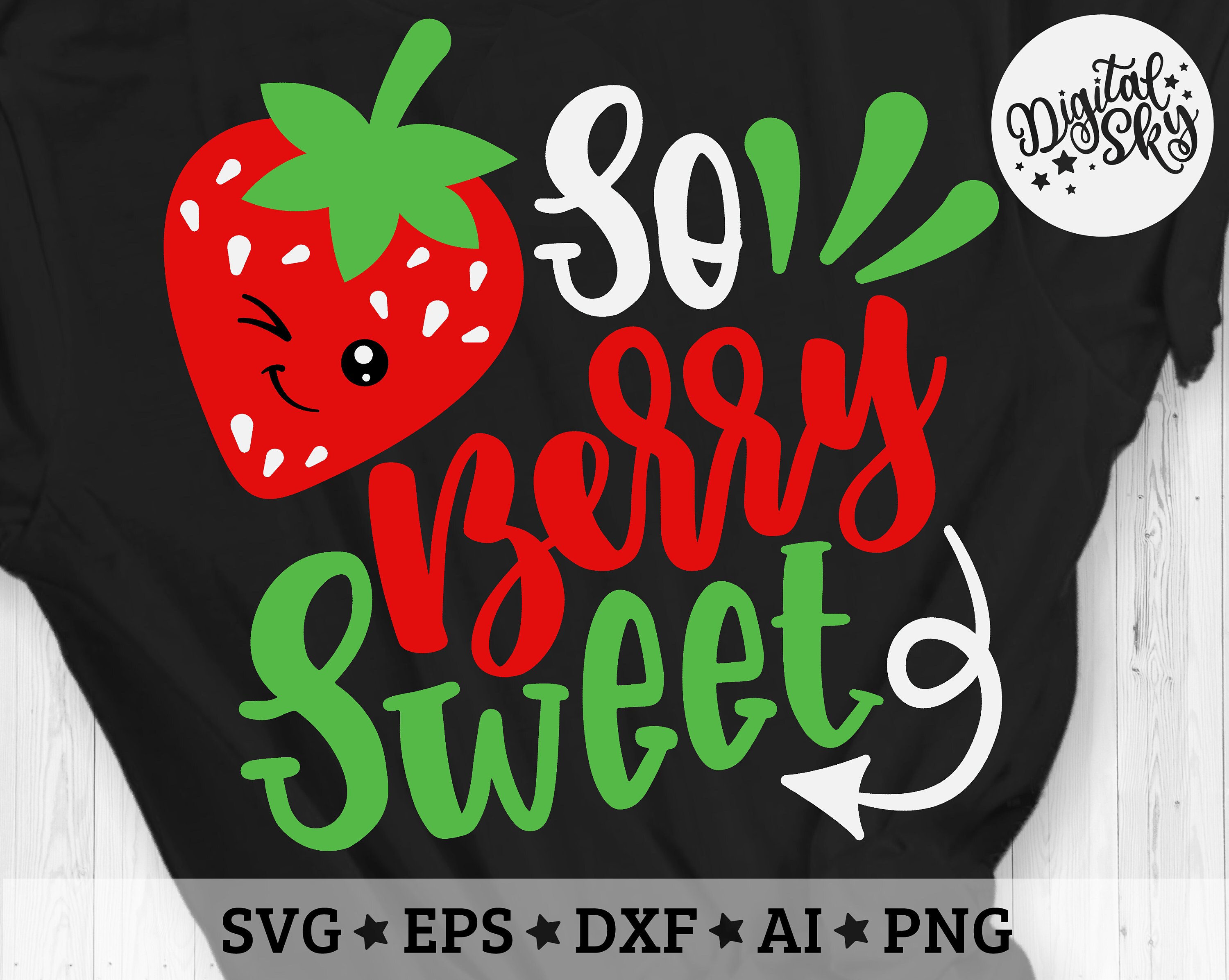So Berry Sweet Svg Cute Summer Svg Summer Kids Svg Vacation | Etsy