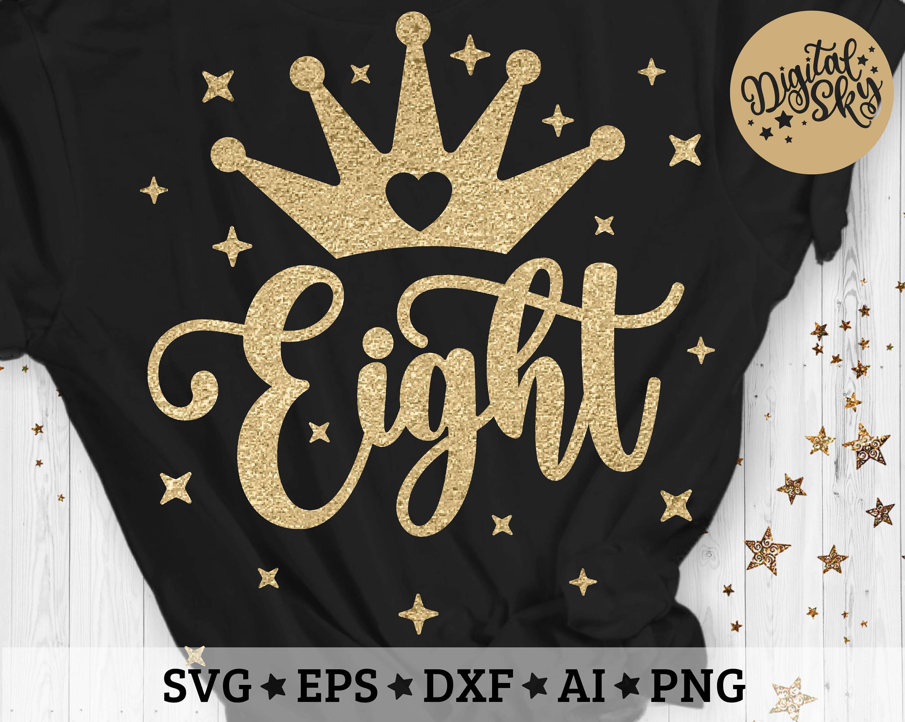 Eight Birthday Svg Eight Birthday Svg 8th Birthday Svg | Etsy