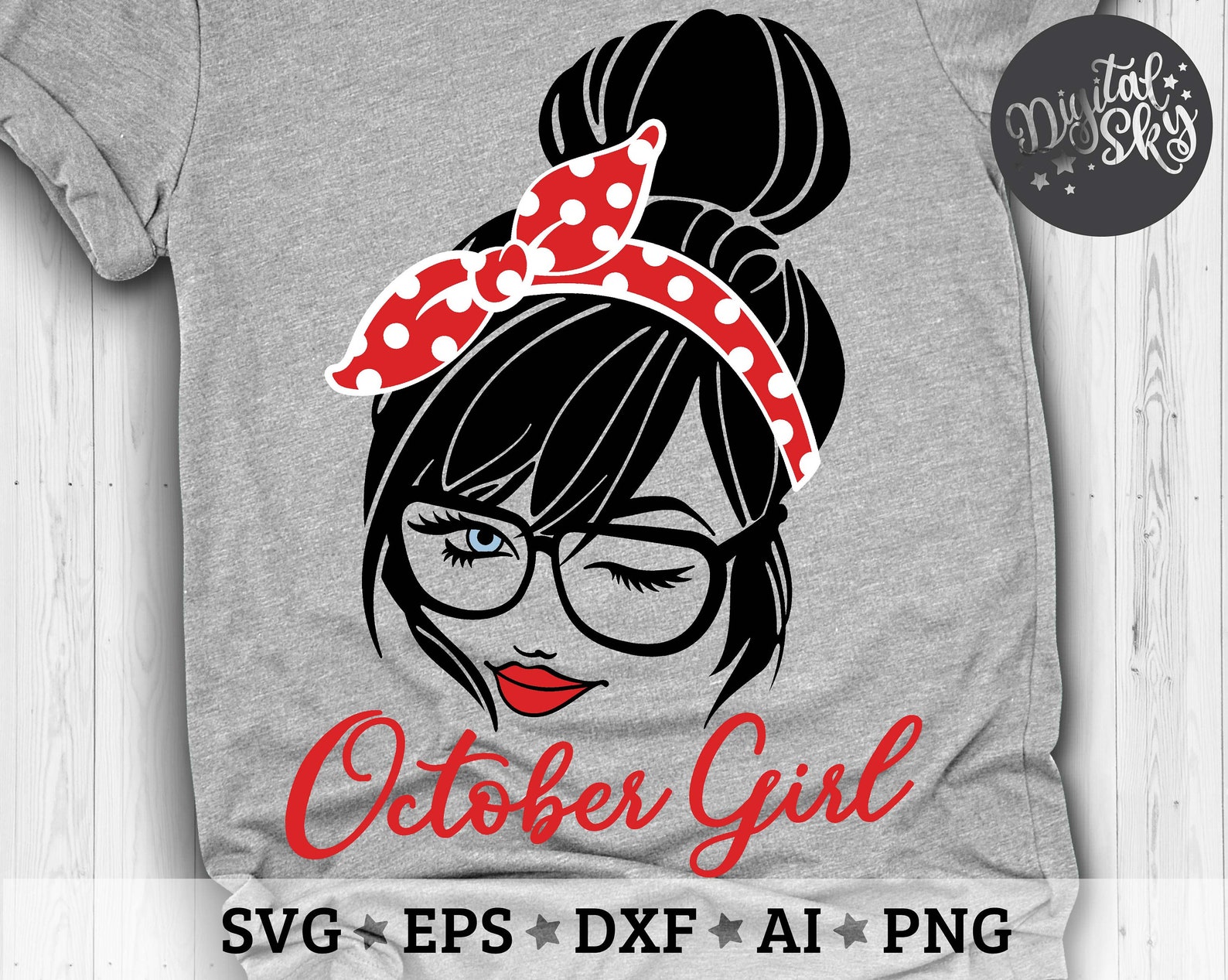 October Girl Svg October Birthday Svg Eye Lashes Girl Svg | Etsy
