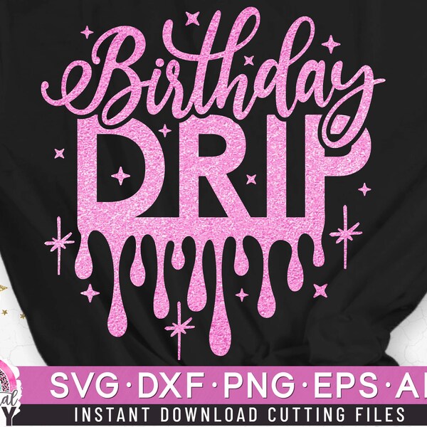 Birthday Drip Png - Etsy