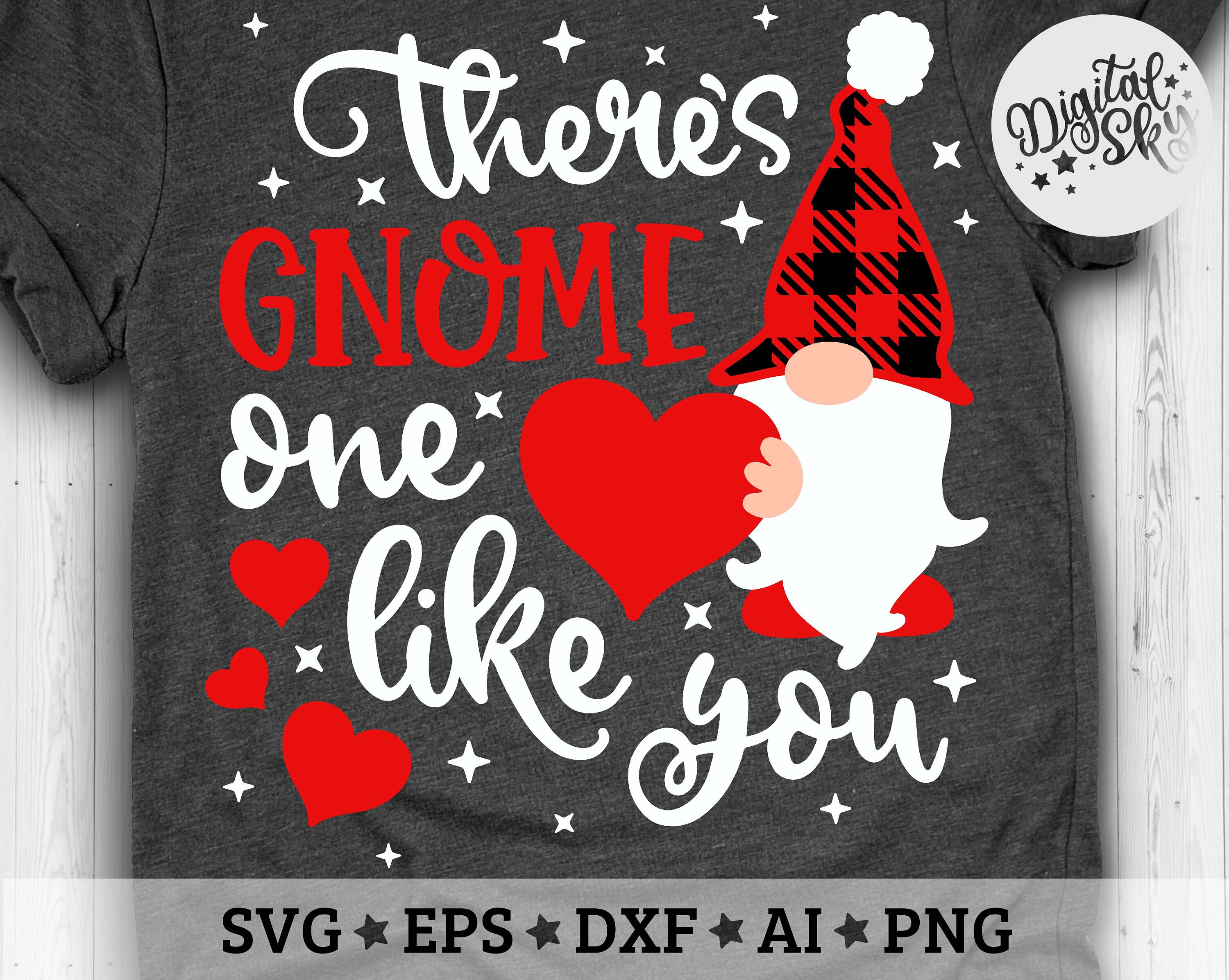 There's Gnome One Like You Svg Gnome Love Svg Valentine - Etsy