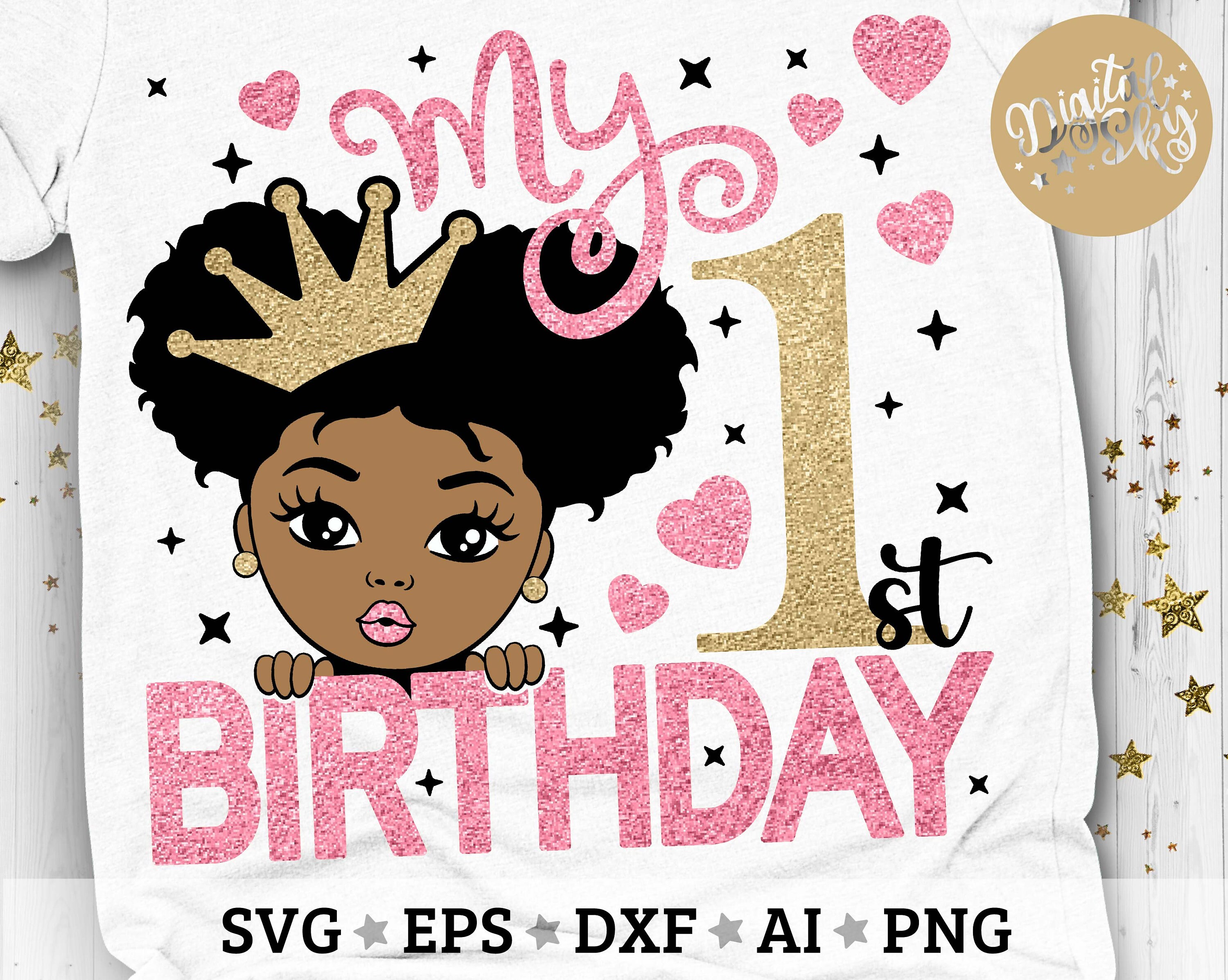 My 1st Birthday Svg First Bday Svg Peekaboo Girl Svg | Etsy