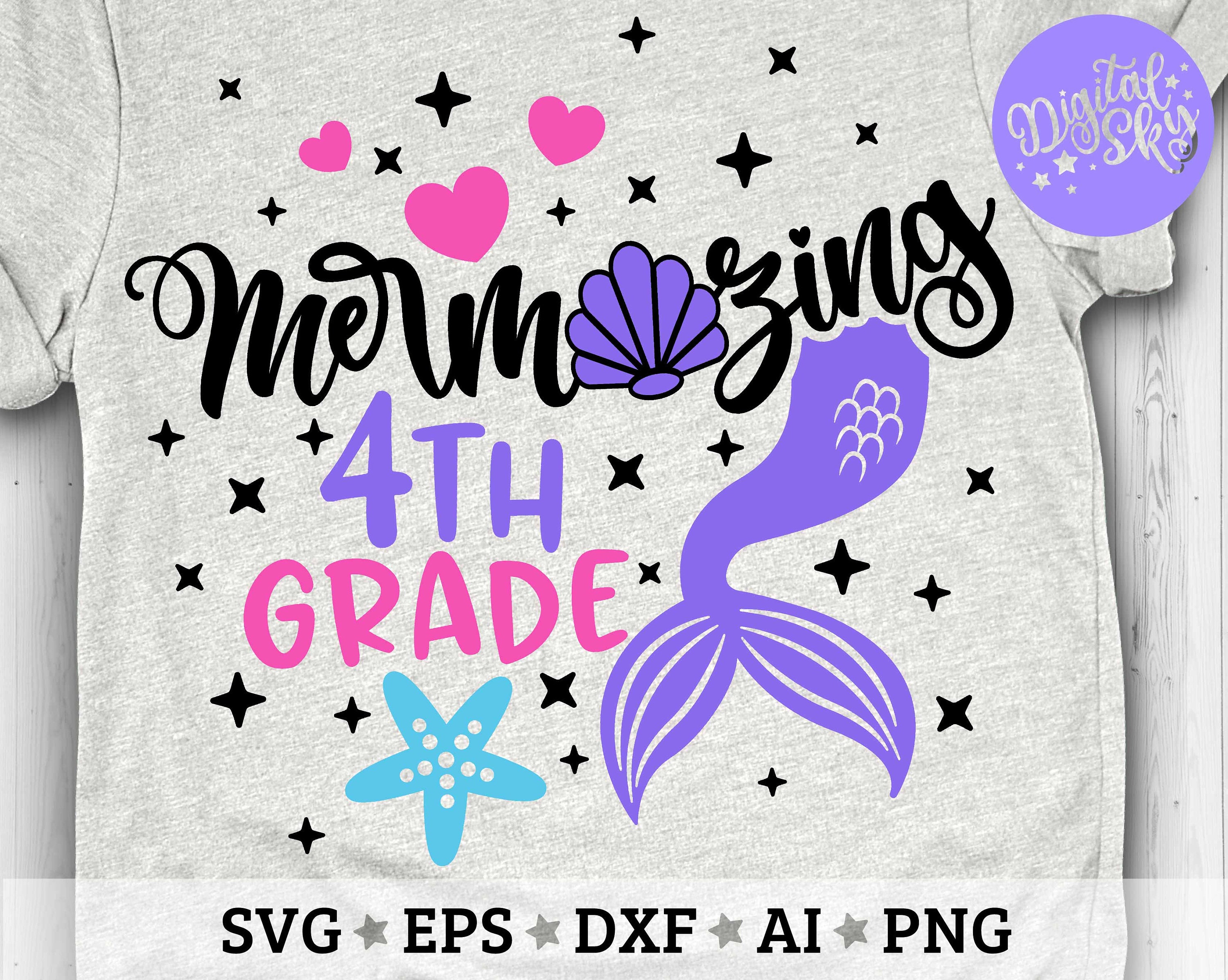 Mermazing Fourth Grade Svg Mermaid 4th Grade Svg Mermaid - Etsy