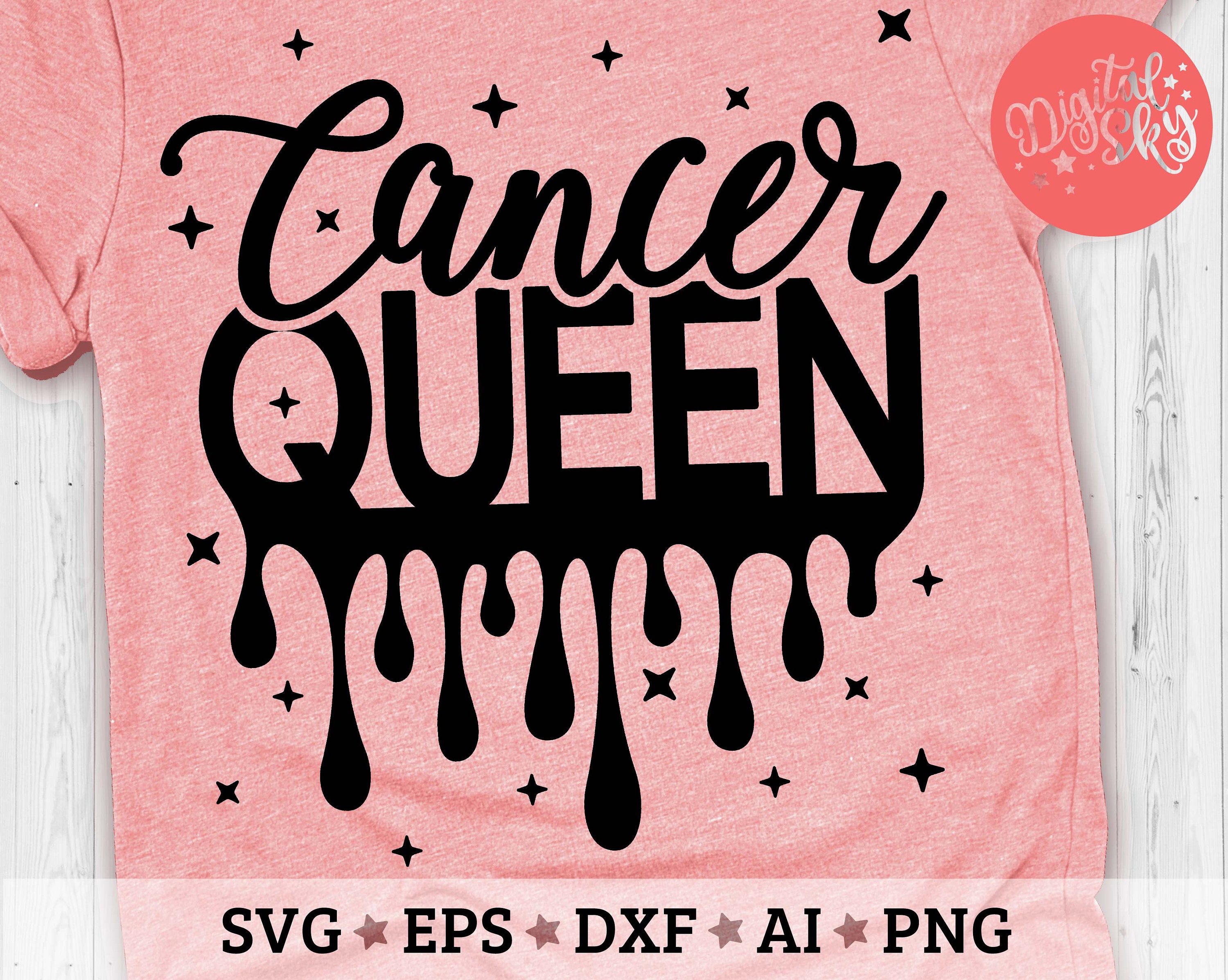 Cancer Queen Svg Birthday Queen Svg Birthday Drip Svg Cut | Etsy