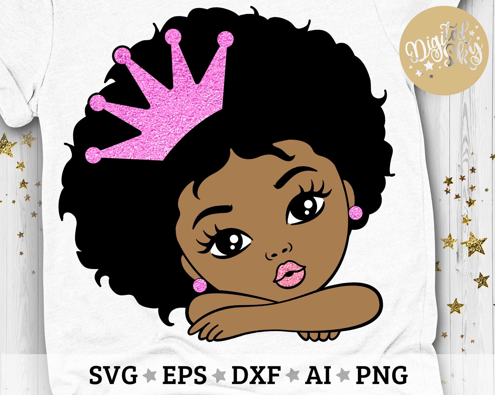 Afro Princess Svg Peekaboo Girl Svg Afro Puff Svg Little - Etsy