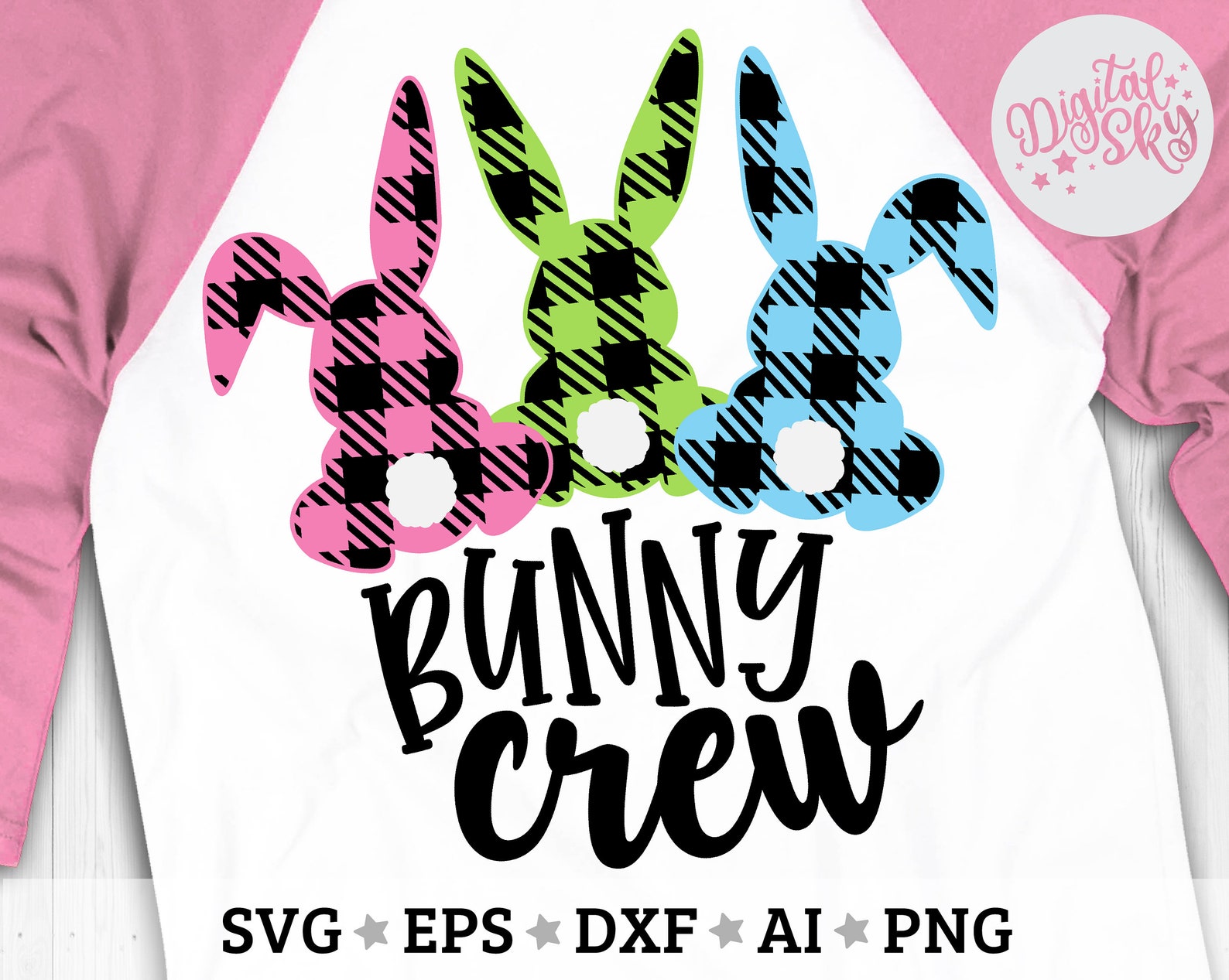 Bunny Crew Svg Three Bunnies Svg Easter Rabbit Svg Easter | Etsy