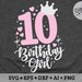 Ten Birthday Svg Tenth Birthday Svg 10th Birthday Svg - Etsy