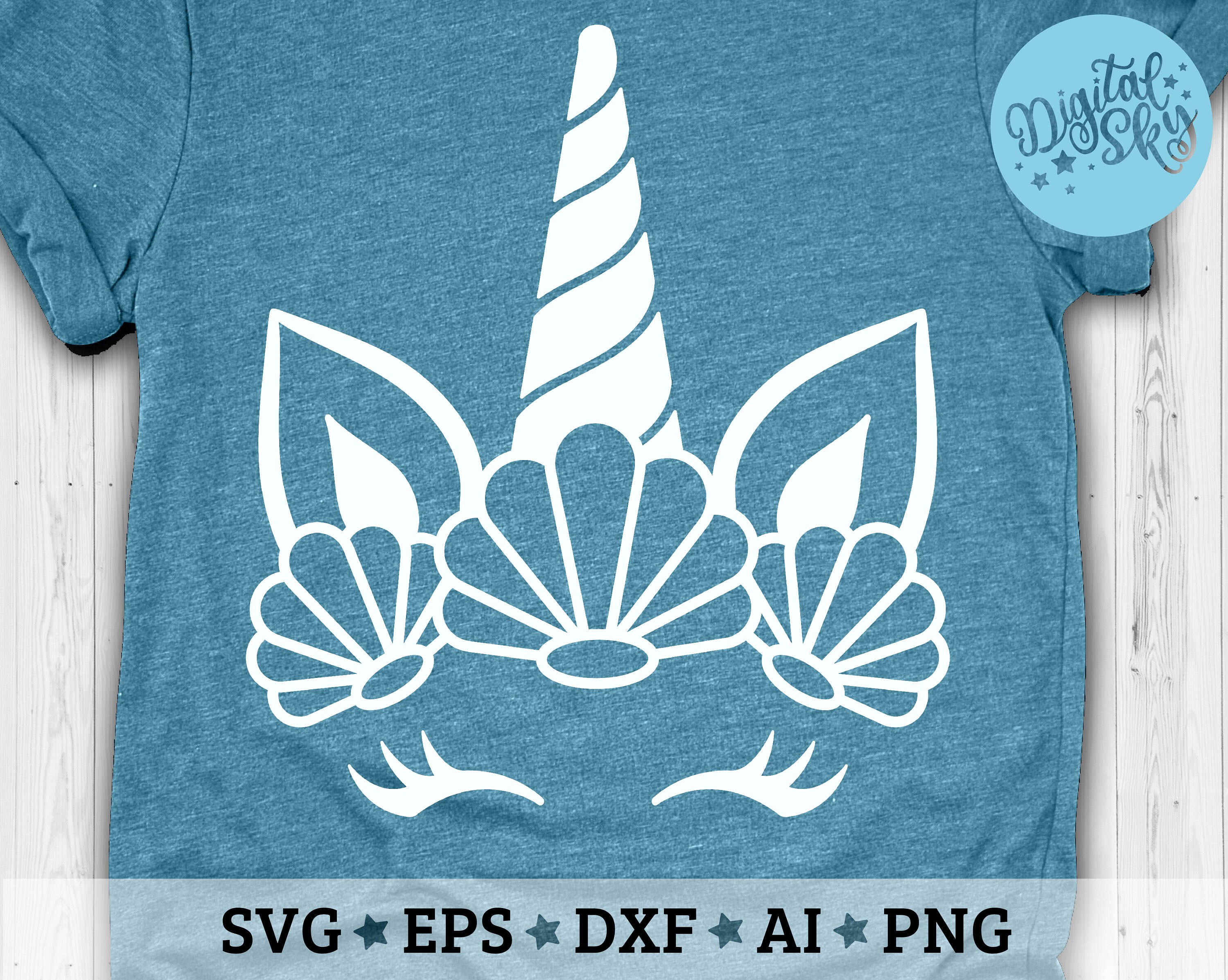 Sea Shell Unicorn Svg Summer Unicorn Svg Beach Unicorn Svg - Etsy