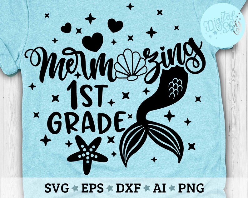 Mermazing First Grade Svg Mermaid School Svg Mermaid 1st - Etsy
