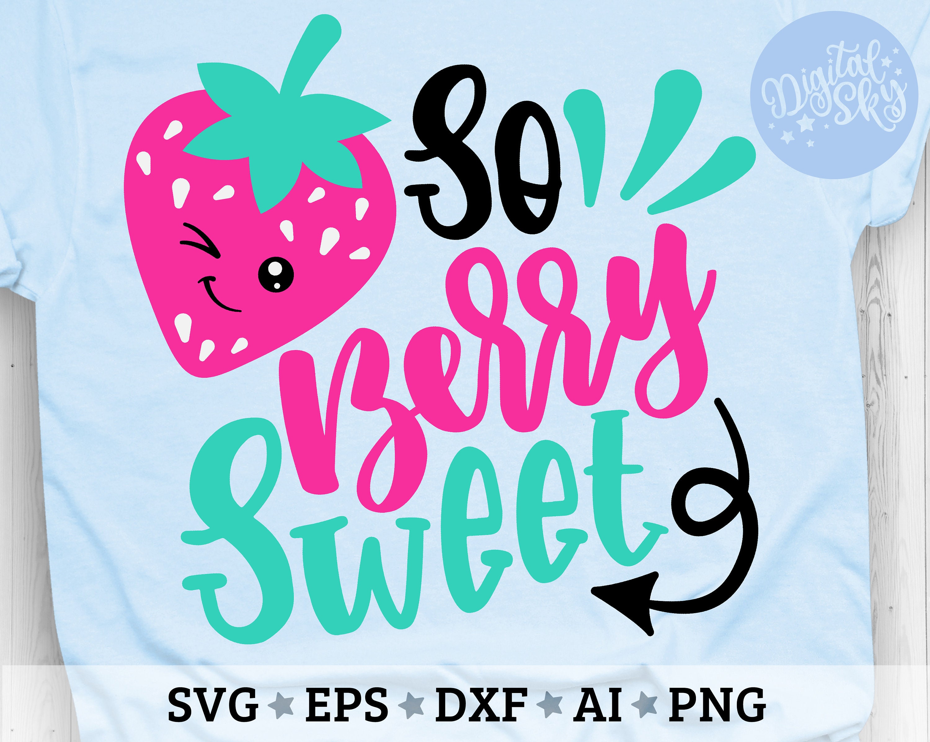 So Berry Sweet Svg Cute Summer Svg Summer Kids Svg Vacation | Etsy