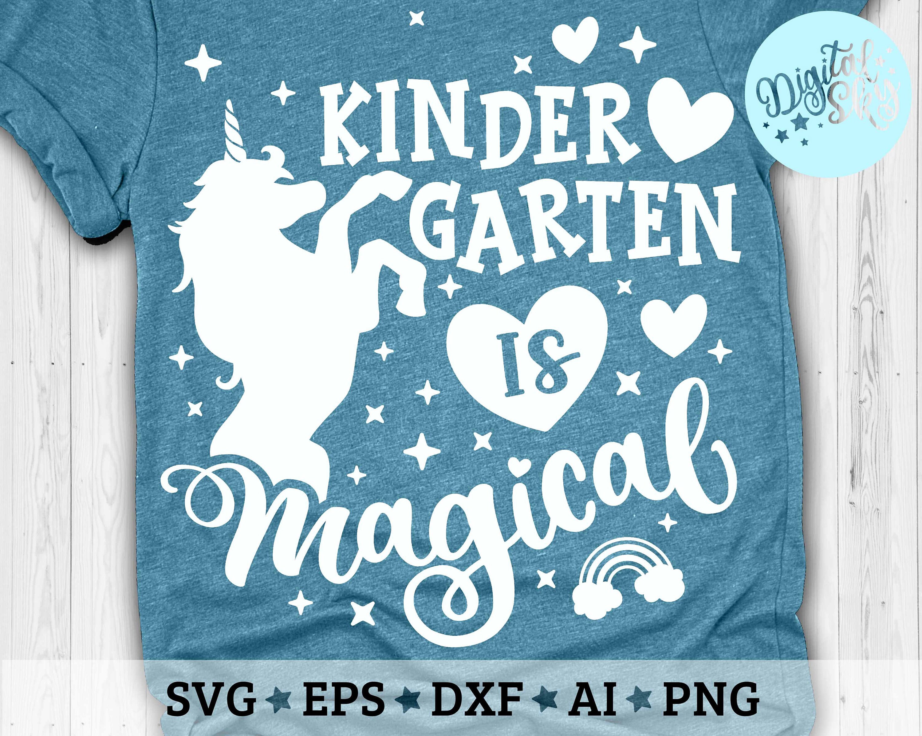 Kindergarten is Magical Svg Kindergarten Unicorn Svg Unicorn | Etsy