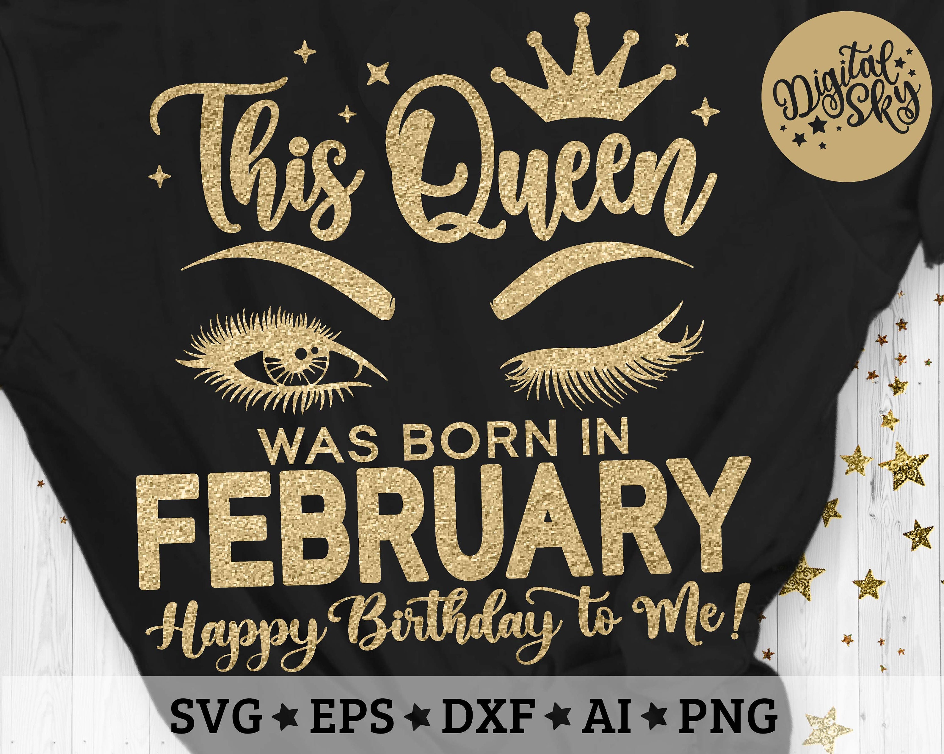 This Queen Was Born in February Svg February Queen SVG - Etsy