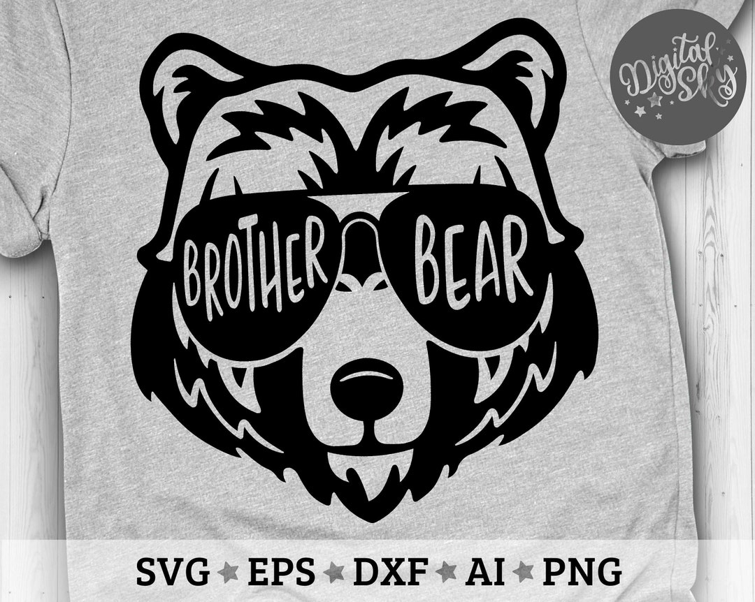 Brother Bear With Sunglasses Svg, Brother Bear Svg, Cut Files Svg, Eps ...