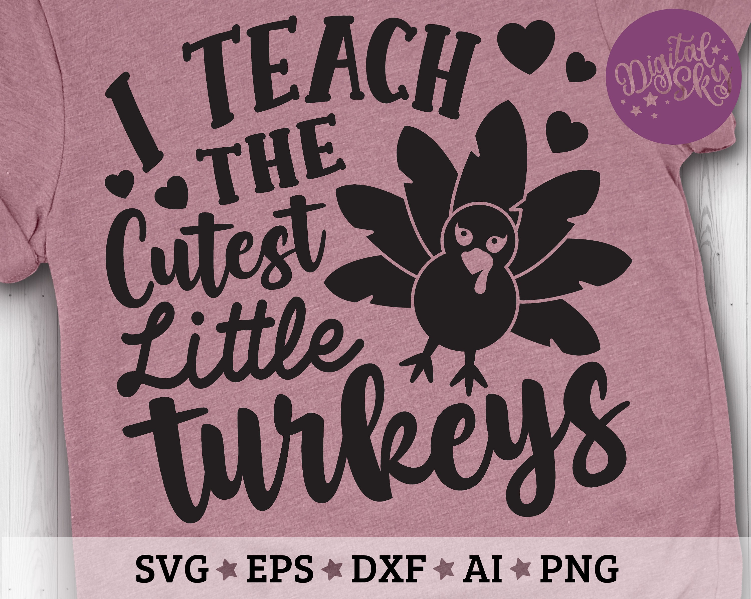 I Teach the Cutest Little Turkeys Svg Thanksgiving Teacher - Etsy