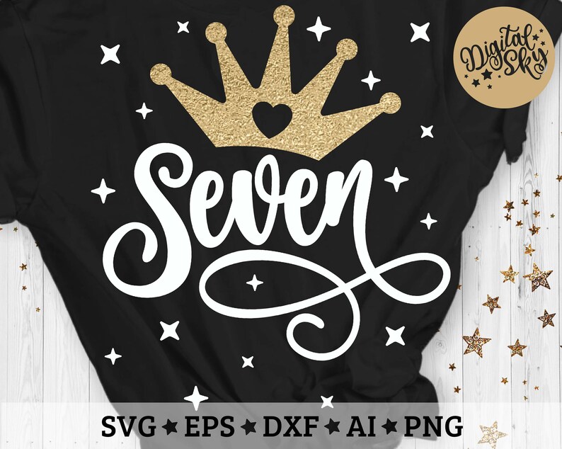 Seven Birthday Svg Seventh Birthday Svg 7th Birthday Svg | Etsy