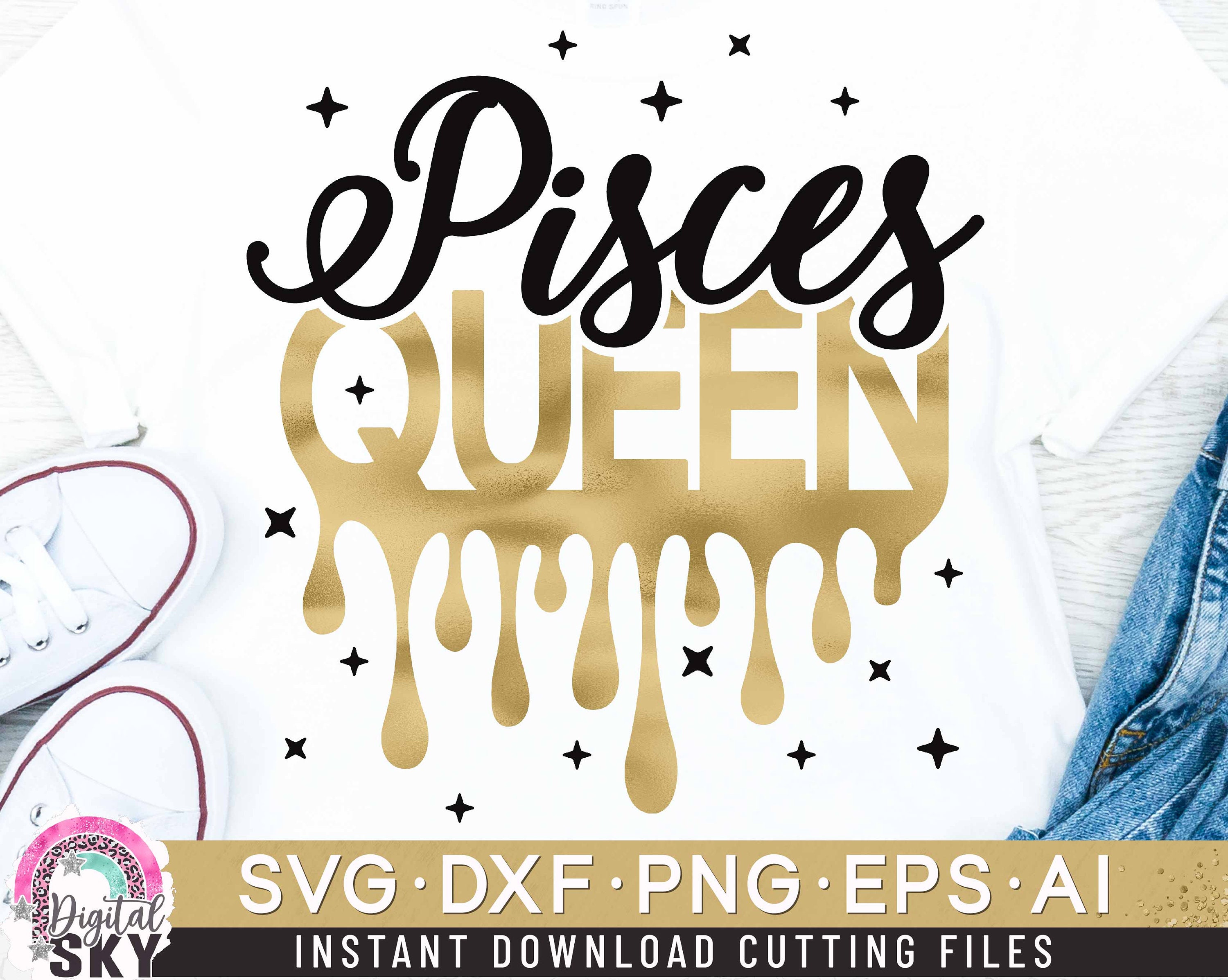 Pisces Queen Svg Birthday Queen Svg Birthday Drip Svg Cut - Etsy Canada