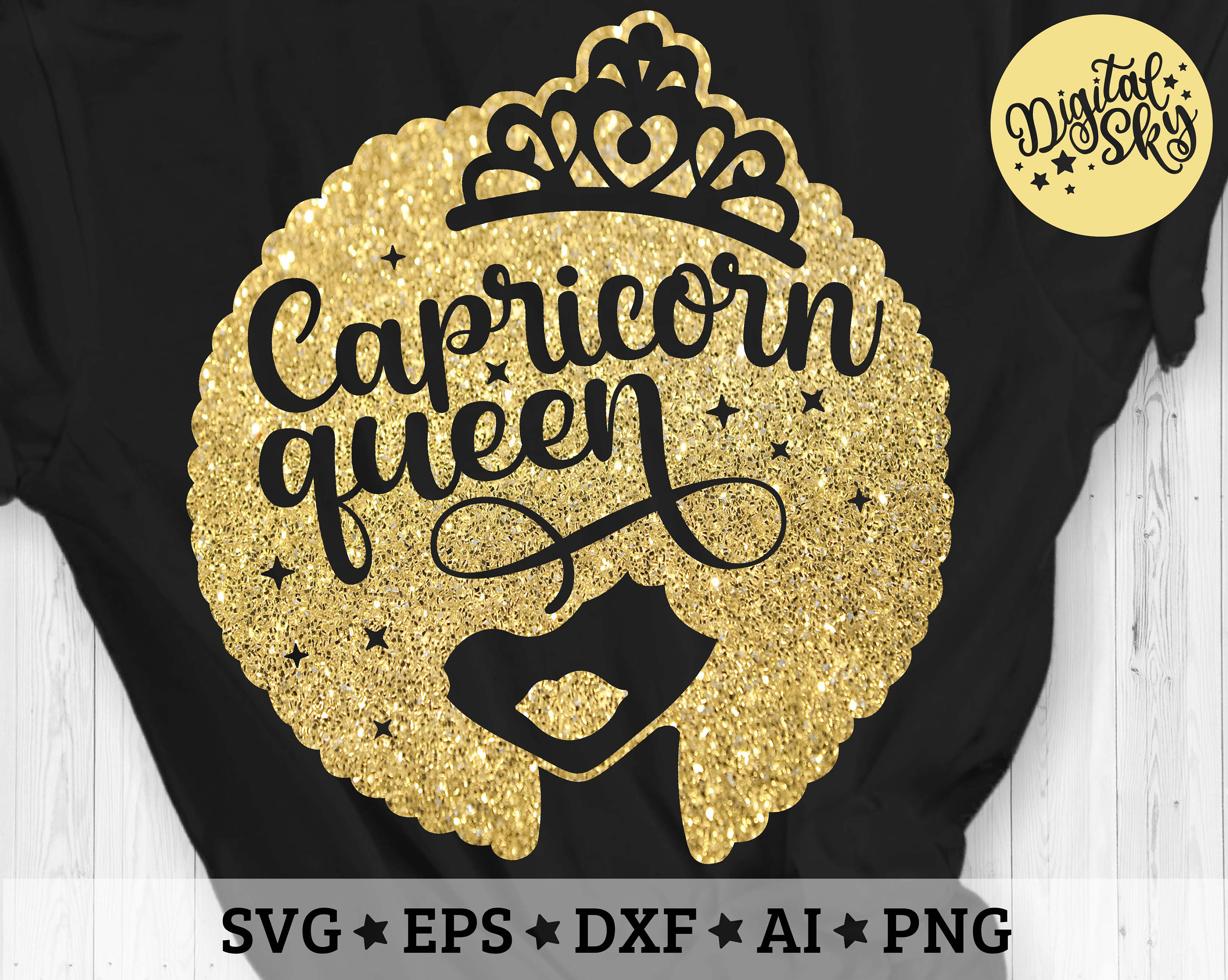 Capricorn Queen Svg Birthday Queen Svg Black Women Svg Afro | Etsy