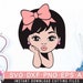 Ribbon Girl Svg, Little Princess Svg, Peekaboo Girl Svg, Caucasian Girl ...