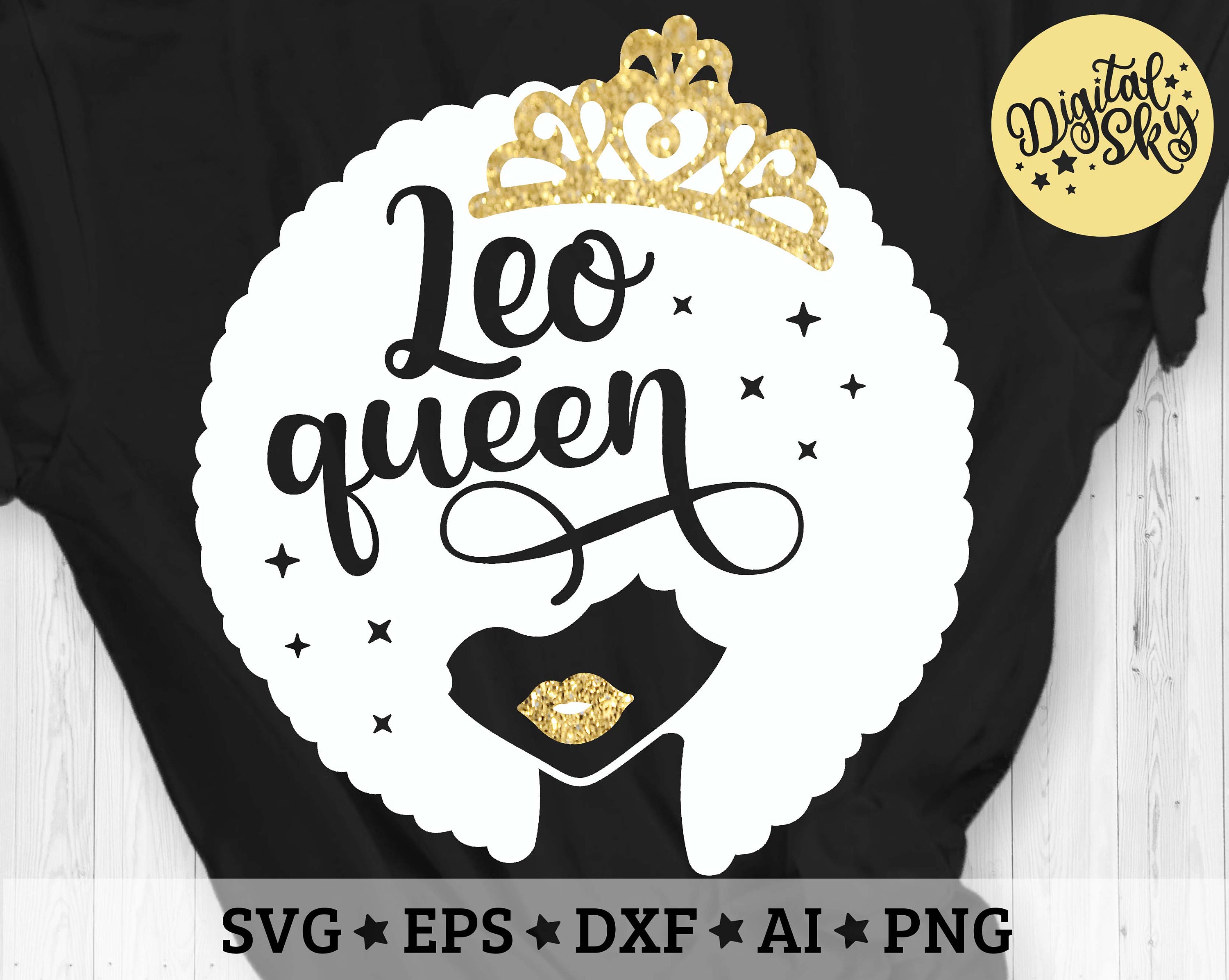 Leo Queen Svg Birthday Queen Svg Black Women Svg Afro Girl | Etsy