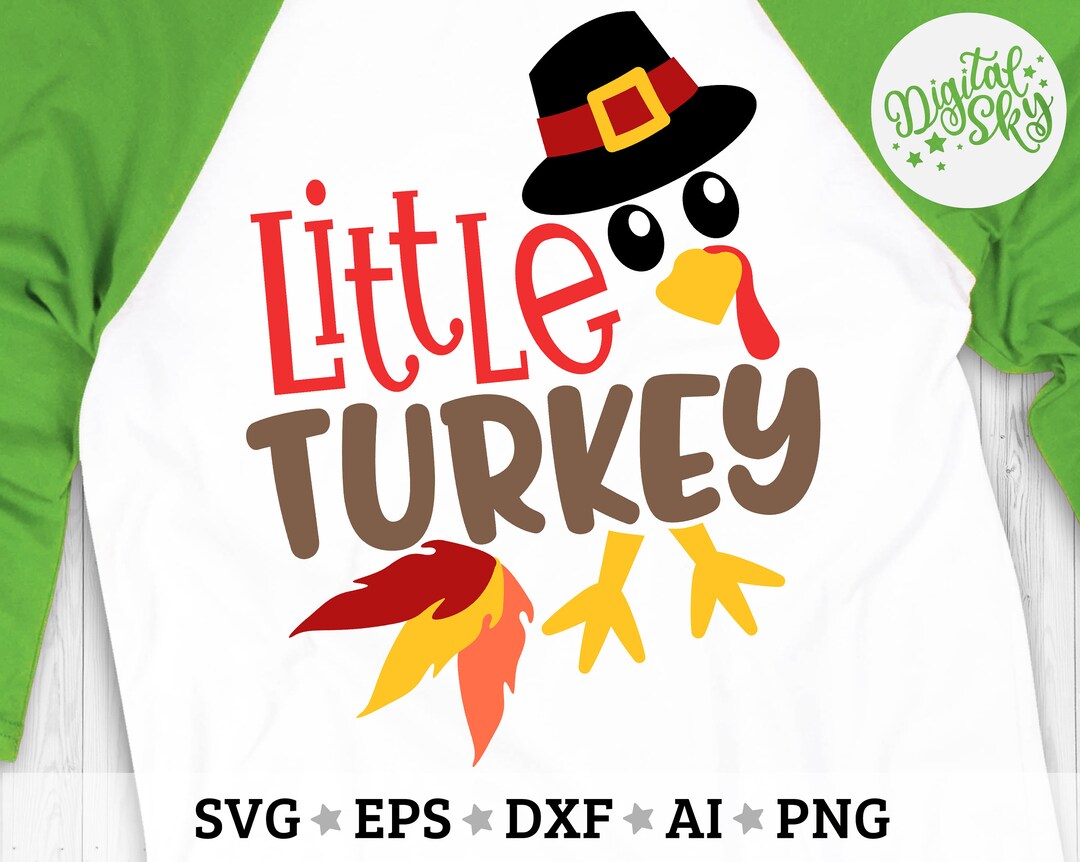 Little Turkey Svg, Turkey Face Svg, Thanksgiving Kids Svg, Thanksgiving ...