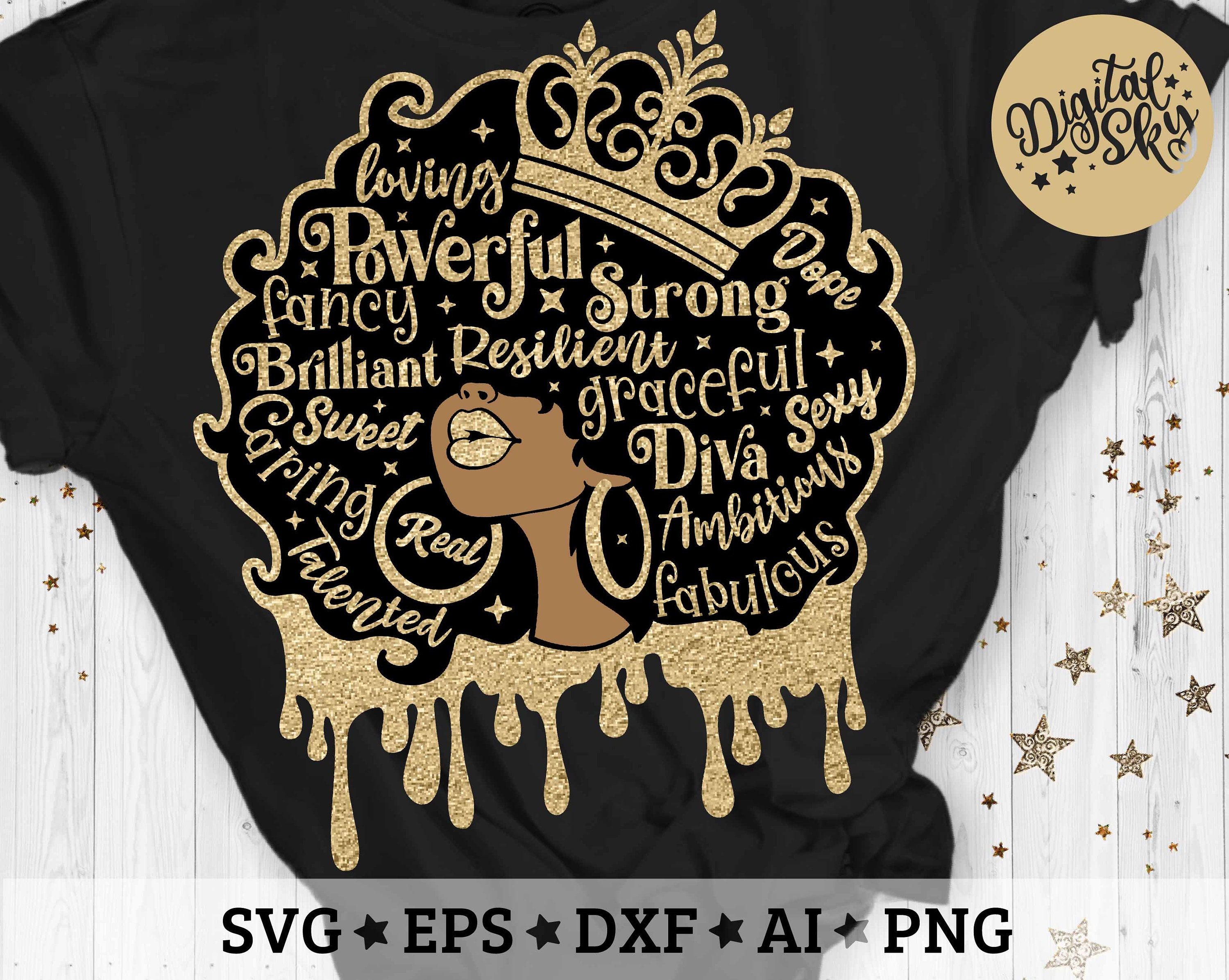 Afro Queen Svg Afro Girl Svg Afro Woman Svg Hair Words Svg - Etsy
