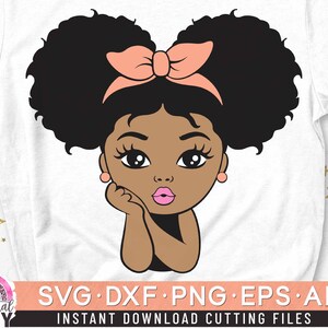 Bandana Girl Svg, Peekaboo Girl Svg, Afro Puff Svg, Summer Girl Svg ...