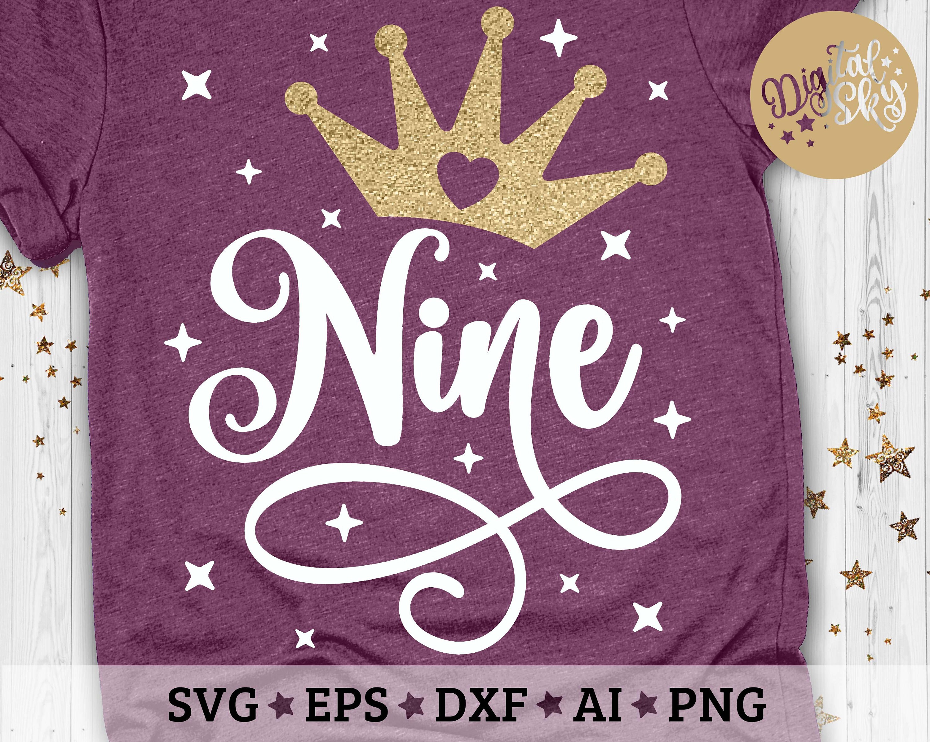 Nine Birthday Svg Ninth Birthday Svg 9th Birthday Svg - Etsy