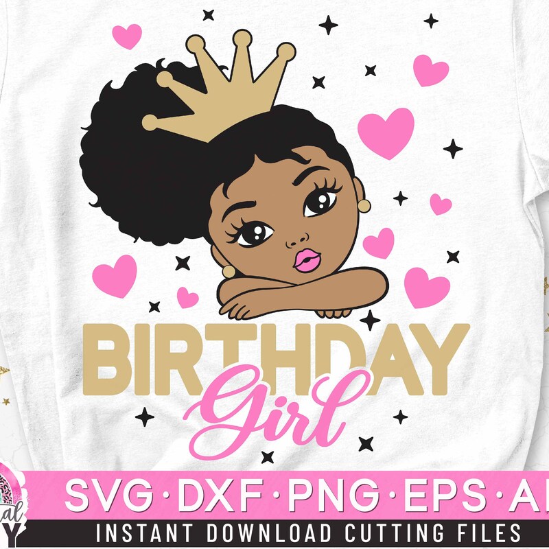 Afro Princess Svg - Etsy
