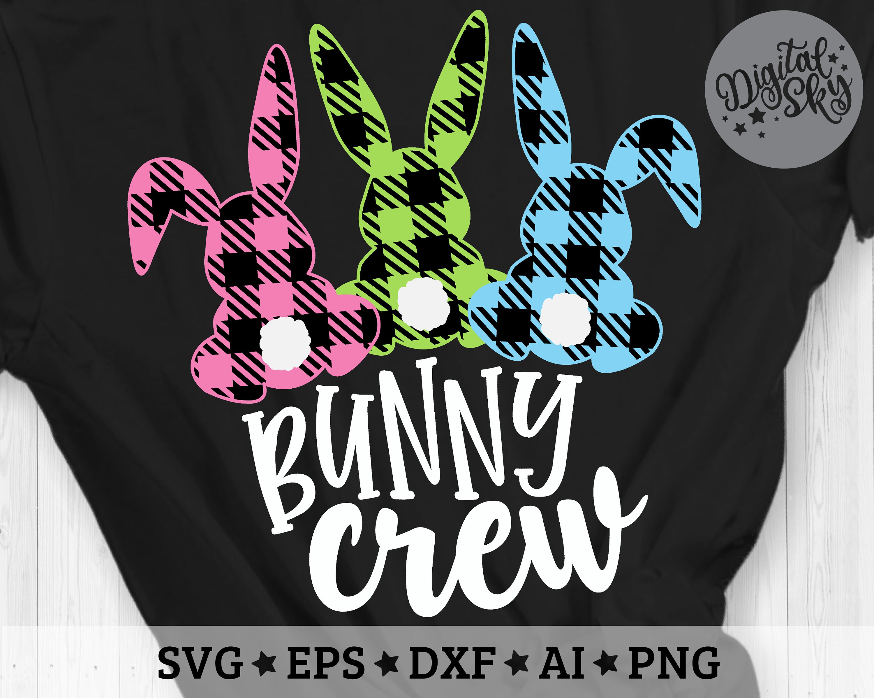 Bunny Crew Svg Three Bunnies Svg Easter Rabbit Svg Easter - Etsy
