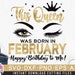 This Queen Was Born in February Svg, February Queen SVG, Birthday Girl ...