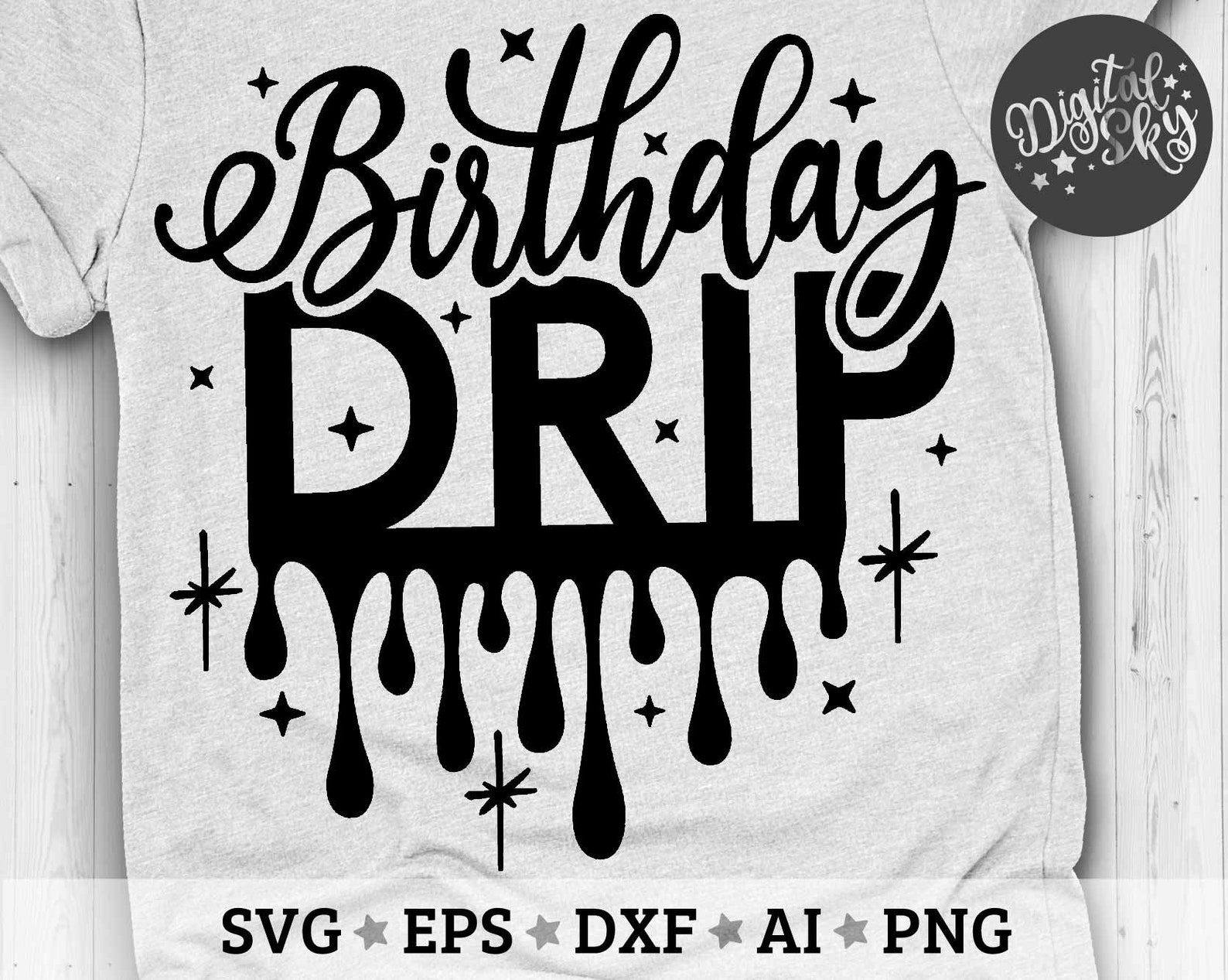 Birthday Drip Svg Birthday Svg Birthday Princess Svg | Etsy