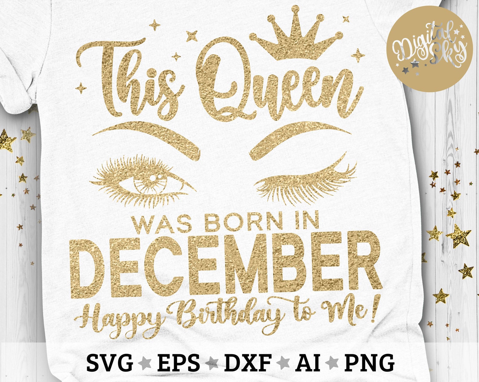 This Queen Was Born in December Svg December Queen SVG - Etsy